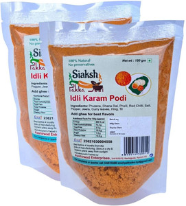 Siaksh Pakka Desi Instant Healthy & Tasty Ready To Use Idli Karam Podi ...