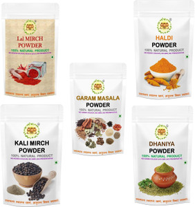 TRIKUND Black Pepper, Turmeric , Coriander, Red Chili, Garam Masala ...