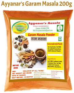Ayyanar's Garam Masala 200g ( for all Veg and Nog veg dishes) Natural ...