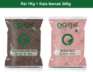 Goshudh Kala Namak 500g & Rai 1Kg Combo Pack 1500g Price in India - Buy ...