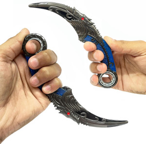 Mubco Valorant Karambit Spinner Claw Weapon Model Anime Cosplay Metal ...