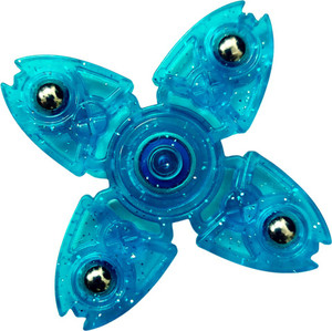 KARBD Blue Doremon 4 Leaves Fidget Spinner Ultra Speed Plastic Wind ...