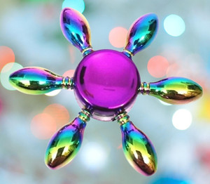 Bestie Toys Fidget Rainbow Modern Futuristic Metal Finger - Fidget ...