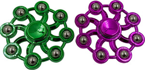 AKTOON TOYS ery beautiful 2pc big size metal spinners combo Green ...