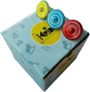 Krida Vintage Wooden Desi Chakri Spinning Disk | Set of 3 | 3+ Years ...