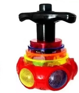 HK Toys Lattoo, Spinning Spiral Top with LED Light, Music and Laser Toy ...