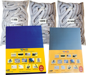 Kosh A/4 Spiral Binding Sheet 2 Packet, with 3 Packet Ring Size 15,18 ...