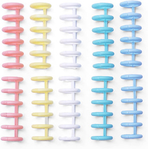TOZKYN 10PCS Binding Spine Combs 6 Holes Plastic Loose Leaf Binder ...