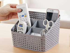 Flipkart.com | BS UNIVERSAL 5 Compartments Plastic Desktop Table ...