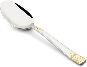 FNS International August 24 Karat Gold plated Stainless Steel Serving ...