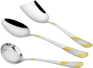 Parage Stainless Steel Serving Spoon Set Price in India - Buy Parage ...