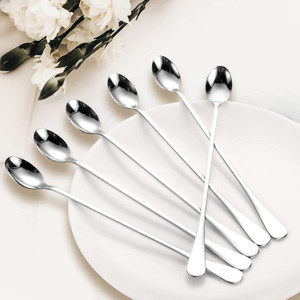 Convay 6 Piece Ice Soda Spoon, falooda Stainless Steel Stainless Steel ...