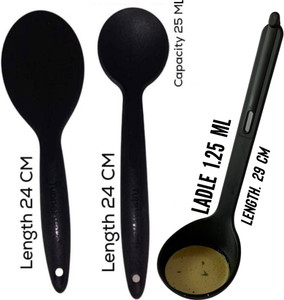 TUPPERWARE serving spoon set (1 rice spoon )(1 curry spoon )(1 ladle ...