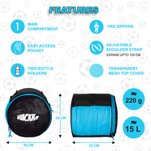 WHACKK Kick Soccer/Football/Basketball/Volleyball/Throwball kit Bag ...