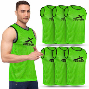 VECTOR X VX-BIBS Pack of 6 X-Large Football, Hockey Bib Price in India ...