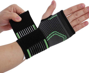Leosportz Compression Wrist Brace with Pressure Belt Sport Protection ...