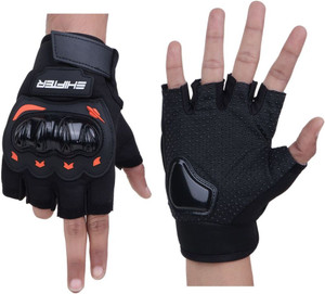 SHIFTER Bike Riding Motorcycle Half Gloves Multipurpose Knuckle ...