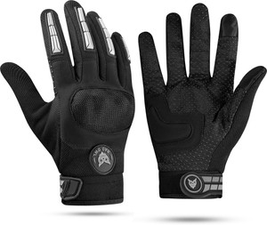 BAD OWL Wind Rider Full Finger Motorcycle Riding Gloves with ...