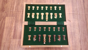 intro Wooden Chess Set with Magnetic Storage Box Sports Bowling Set ...