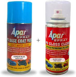 apar PU 2K Spray Paint Torque Blue+PU GC, Compatible For Maruti Cars ...