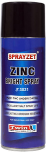 SPRAYZET ZINC Bright Spray|Pure Zinc Undercoating| Silver Spray Paint ...