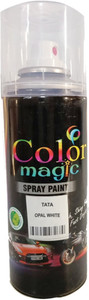 COLORMAGIC OPAL WHITE SPRAY PAINT compatible for TATA TIAGO(PRINT IN R ...