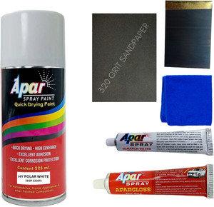 apar Spray Paint Polar White+Putty & Polish Tube Set.,Compatible For ...