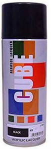 CUBE Cube Aerosol Spray Paint for Multipurpose Black Spray Paint 400 ml ...