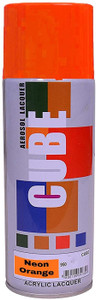 CUBE Cube Aerosol Spray Paint for Multipurpose Orange Spray Paint 400 ...