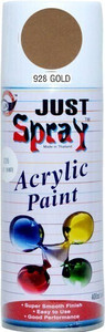 Just Spray Gold Spray Paint Gloss Finish Spray Paint Quick Dry Good ...