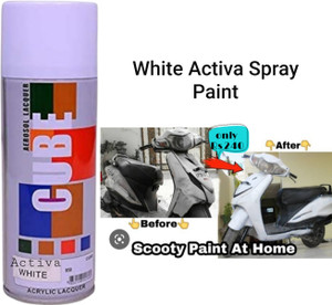 CUBE ACTIVA White Spray Paint 400 ml Price in India - Buy CUBE ACTIVA ...