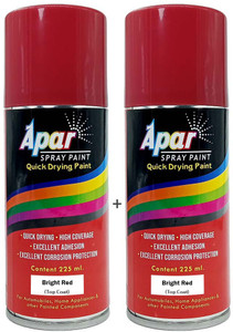 apar Spray Paint Bright Red (RC Colour Name) Compatible for Maruti Cars ...