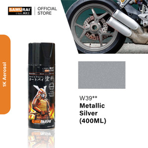 Samurai Kurobushi Wheel Alloys W39 Metallic Silver Spray Paint 400 ml ...
