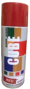 CUBE Cube Aerosol Spray Paint for Multipurpose Red Spray Paint 400 ml ...