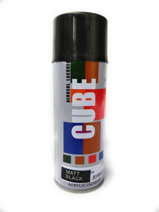 CUBE Cube Aerosol Spray Paint for Multipurpose Black Spray Paint 400 ml ...