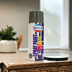 Techlon Medium Grey Aerosol Spray Paint for Interior and Exterior ...