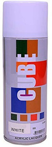 CUBE Cube Aerosol Spray Paint for Multipurpose White Spray Paint 400 ml ...