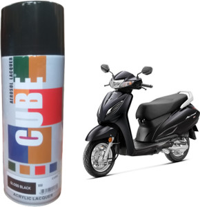 CUBE Cube Scooty & Bike color scarlet black gloss finish Black Spray ...