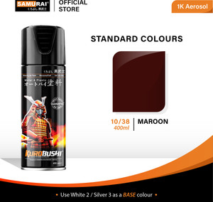 Samurai Kurobushi Standard Colours SP010 Maroon Spray Paint 400 ml ...