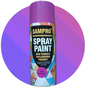 Sampro Purple Spray Paint 400 ml Price in India - Buy Sampro Purple ...