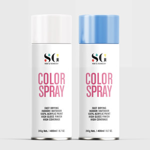 SGPaint Stone White, Kangaroo Blue Spray Paint 400 ml Price in India ...