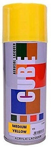 CUBE Cube Aerosol Spray Paint for Multipurpose Yellow Spray Paint 400 ...