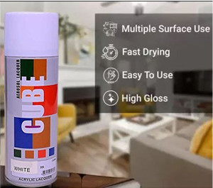 CUBE White Spray Paint 400 ml Price in India - Buy CUBE White Spray ...