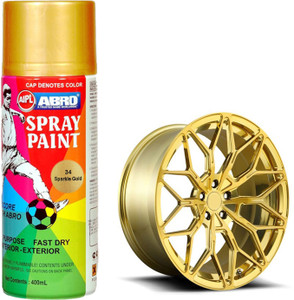 ABRO Premium Quality Spray Paint with 2x more Coverage Gold Spray Paint ...
