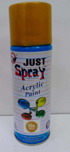 Just Spray Gold Spray Paint Gloss Finish Spray Paint Quick Dry Good ...