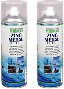 miracle Aerosol Zinc Metal Galvanising Silver Spray Paint 500 ml Price ...