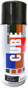 AUTOX Cube Aerosol Multi Purpose Spray Paint Each bottle 400 ML Black ...