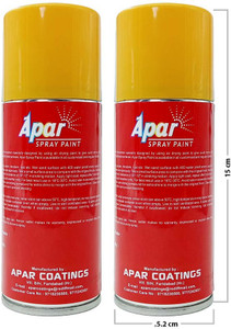apar Touch-up Spray paint YELLOW-225 ml-(Pack Of 2) Yellow Spray Paint ...