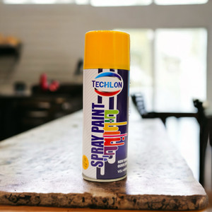 Techlon Medium Yellow Aerosol Spray Paint for Interior and Exterior ...