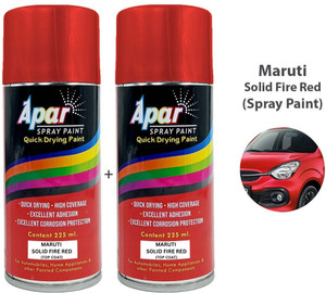 apar Spray Paint Solid Fire Red (RC Colour Name) Compatible for Maruti ...